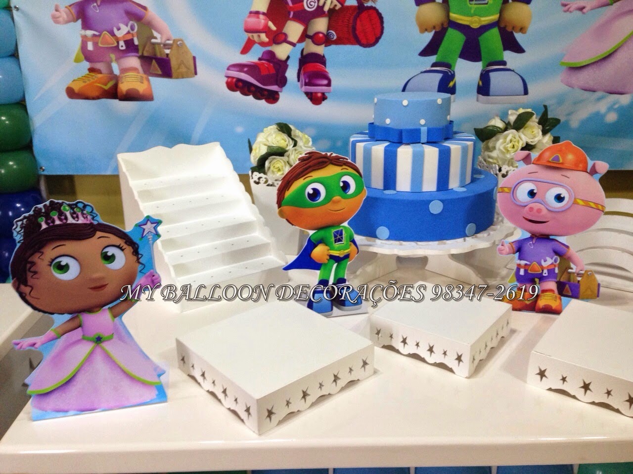 My Balloon Decorações: Super Why
