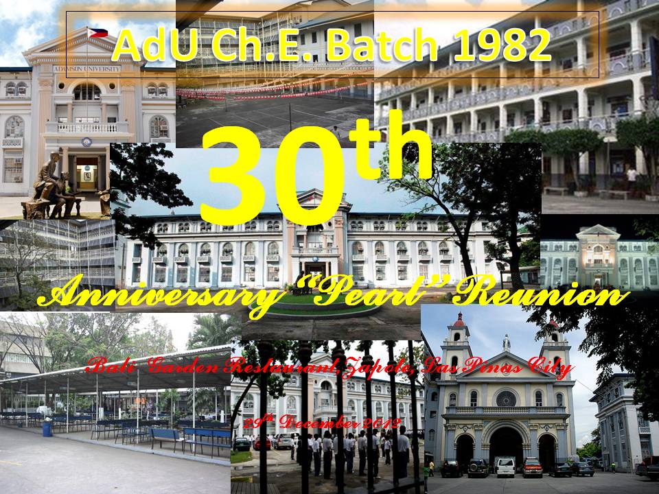 AdU CH. E Alumni Batch 1982