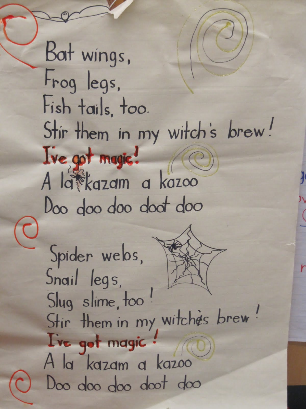 Joyful Learning In KC: Halloween Song Charts