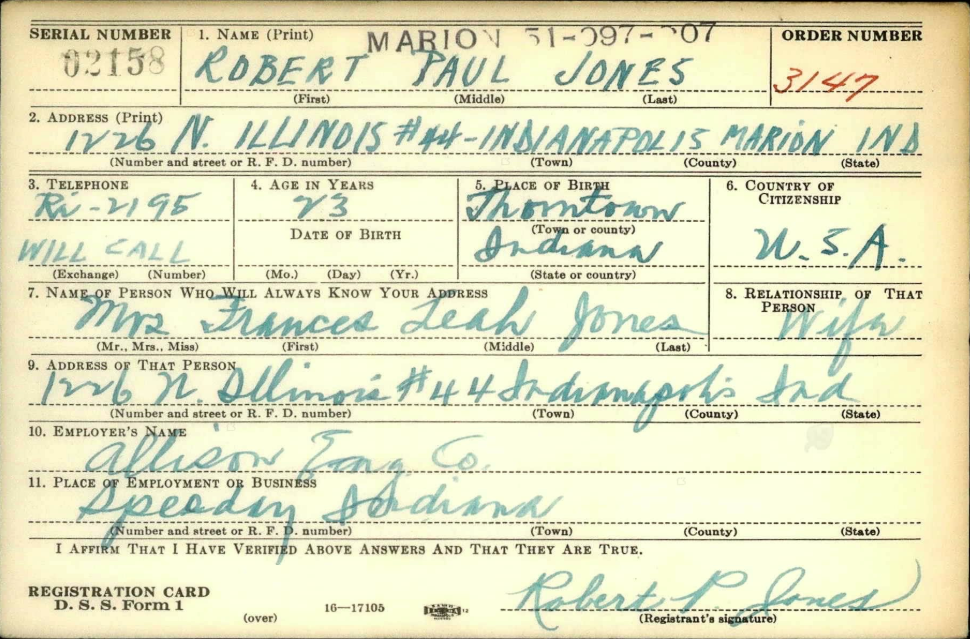 Frequent Traveler Ancestry: WWII Draft Cards