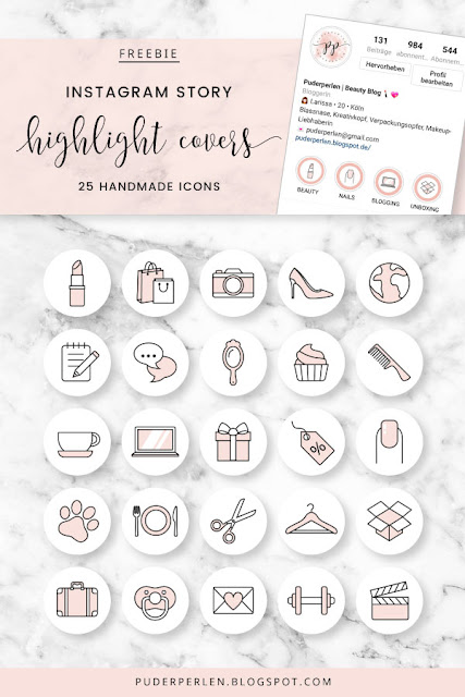 [Freebie] 25 Instagram Story Highlight Cover zum kostenlos Downloaden ...