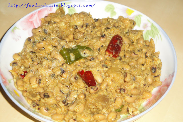 Food and Taste: Chena Van Payar Erissery (Yam and Black Eyed Peas Curry ...