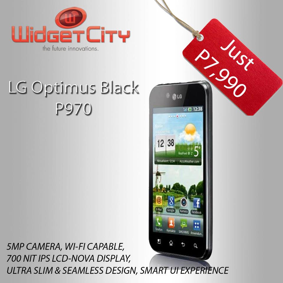 ONLINE DEAL: Get the LG Optimus Black (P970) for only P7,990 (20% off ...