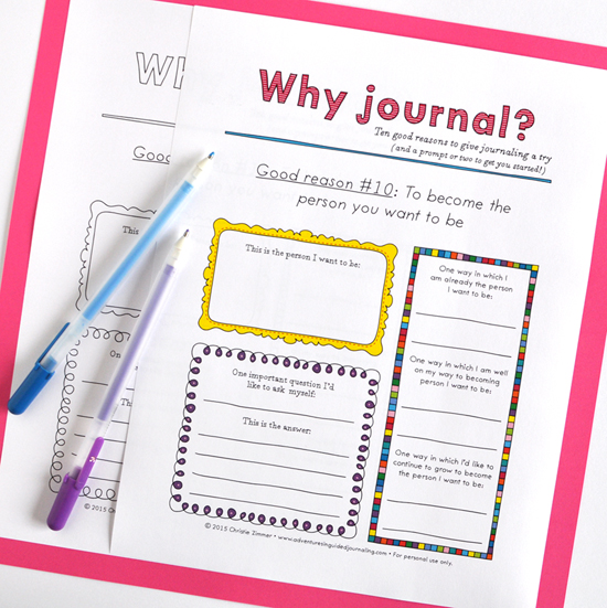 Adventures in Guided Journaling: 10 Good Reasons to Journal