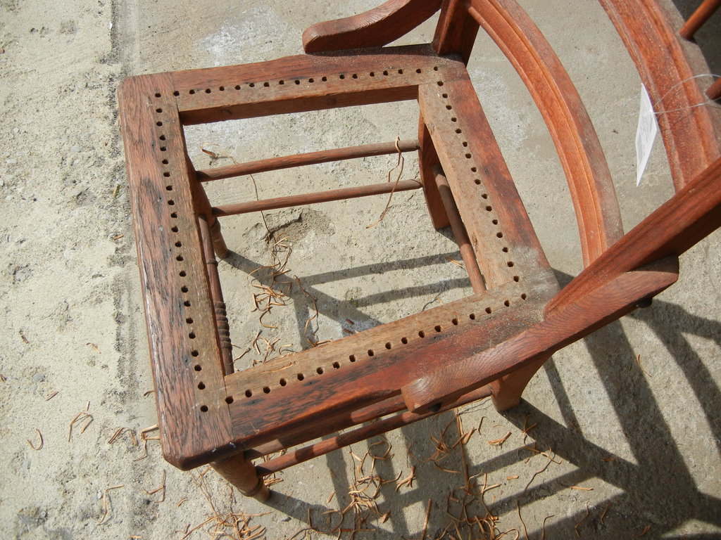 Frugal Homemaking: $3 Wooden Chair Makeover