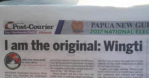 Kaulga's Travel Diary: Western Highlands Governor Hon. Paias Wingti ...