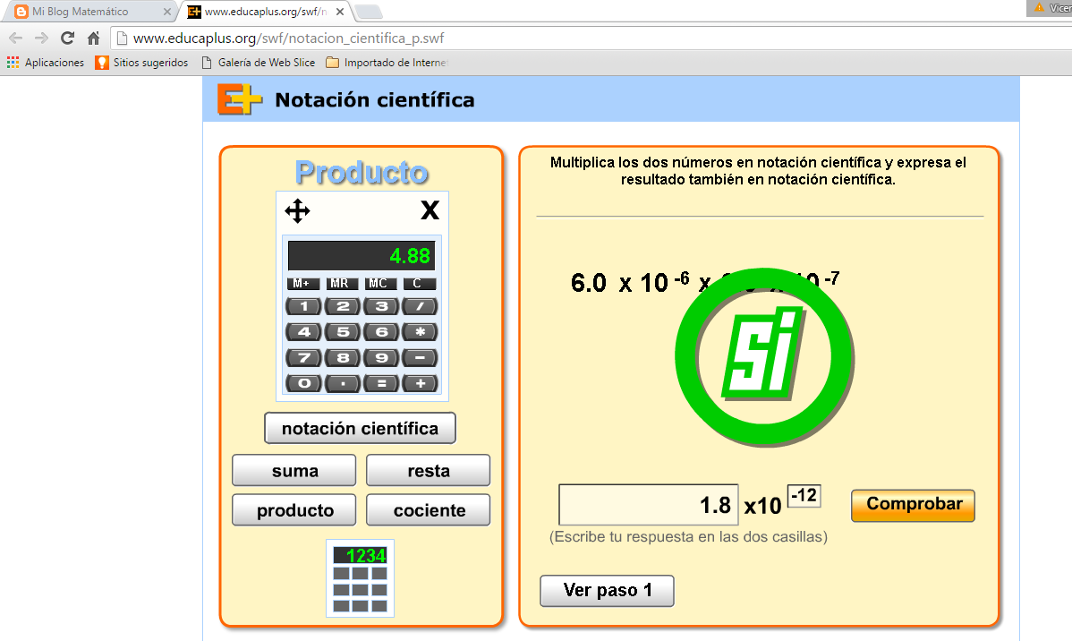 EDUCAMATH : PARA PRACTICAR EN EDUCAPLUS: OPERACIONES CON NOTACIÓN CIENTÍFICA PARA 10 mo. A-B