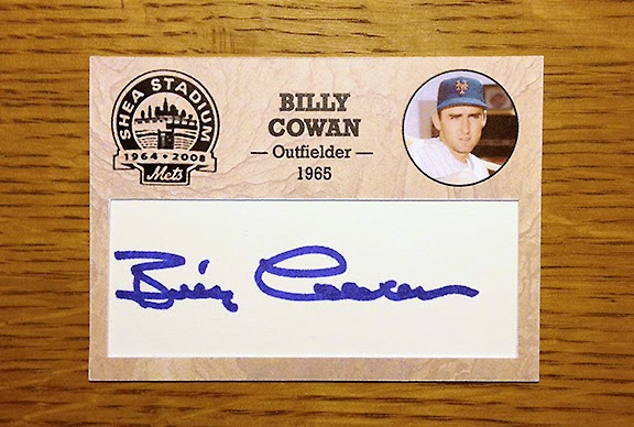 The Amazing Shea Stadium Autograph Project: #42) BILLY COWAN
