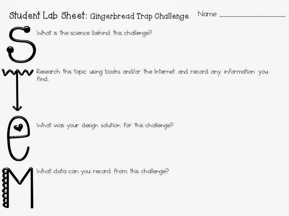 Growing a STEM Classroom: FREE Gingerbread Man Trap STEM Engineering ...