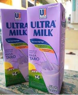 Review Susu Ultra Milk rasa Taro (talas ungu)