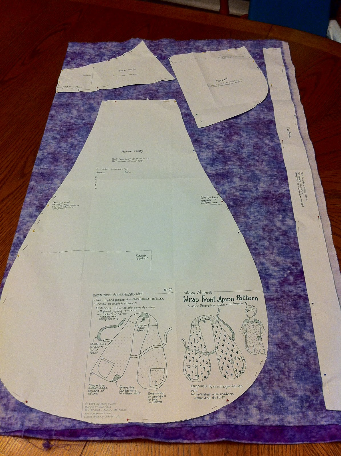 Sew Perfect!: Mary Mulari Reversible Wrap Front Apron -- My Very First ...