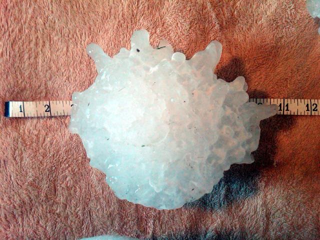 Géoclimat: Record mondial du plus gros grêlon