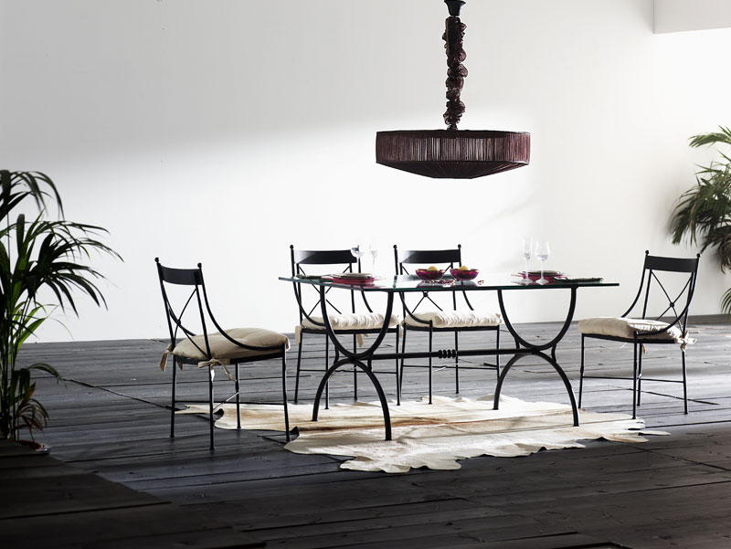 muebles de forja: MESAS SALON COMEDOR EN FORJA ACTUAL