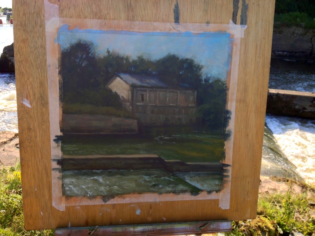 Richard Gray's Paintings: Linton Lock Old Mill