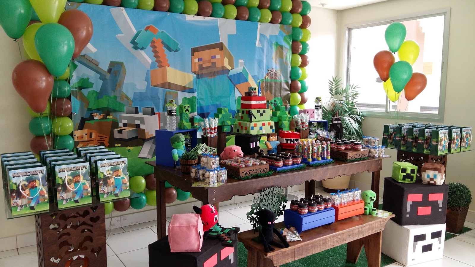 Decoração De Festa Tema Minecraft