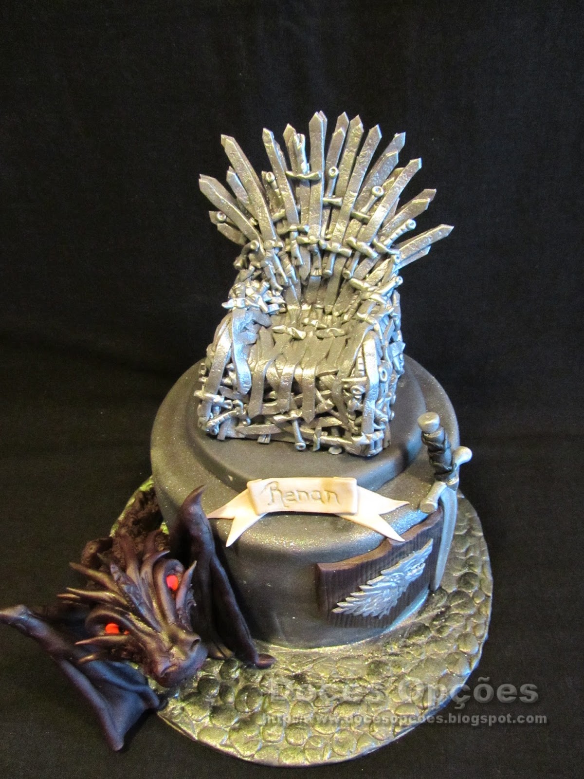 Doces Opções: Game of Thrones Birthday Cake