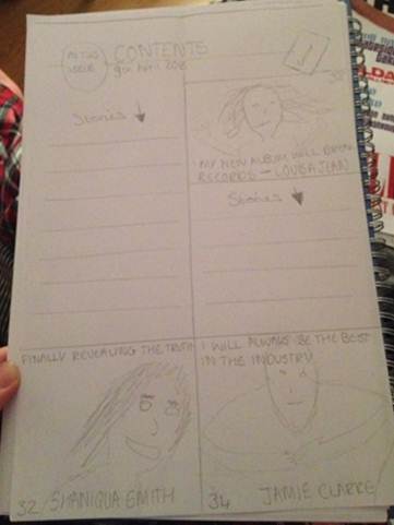 ROB'S MEDIA BLOG: Hand Drawn Designs: Front Cover