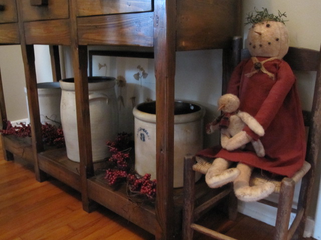 Green Creek Primitives: Winter Decorating Part 1