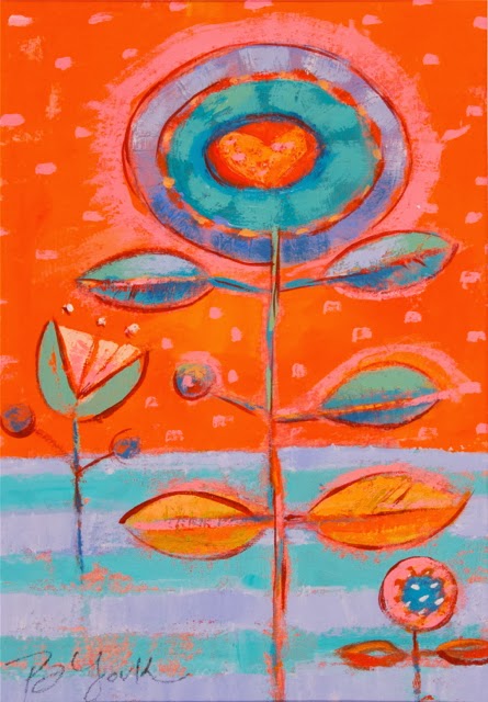 Daily Painters Abstract Gallery: Earthly Delights by Brenda York