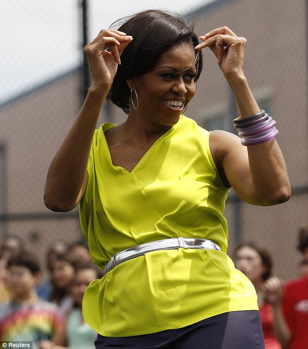 Passion4fashionTz: U.S. First Lady Michelle Obama, dancing Beyonce’s ...
