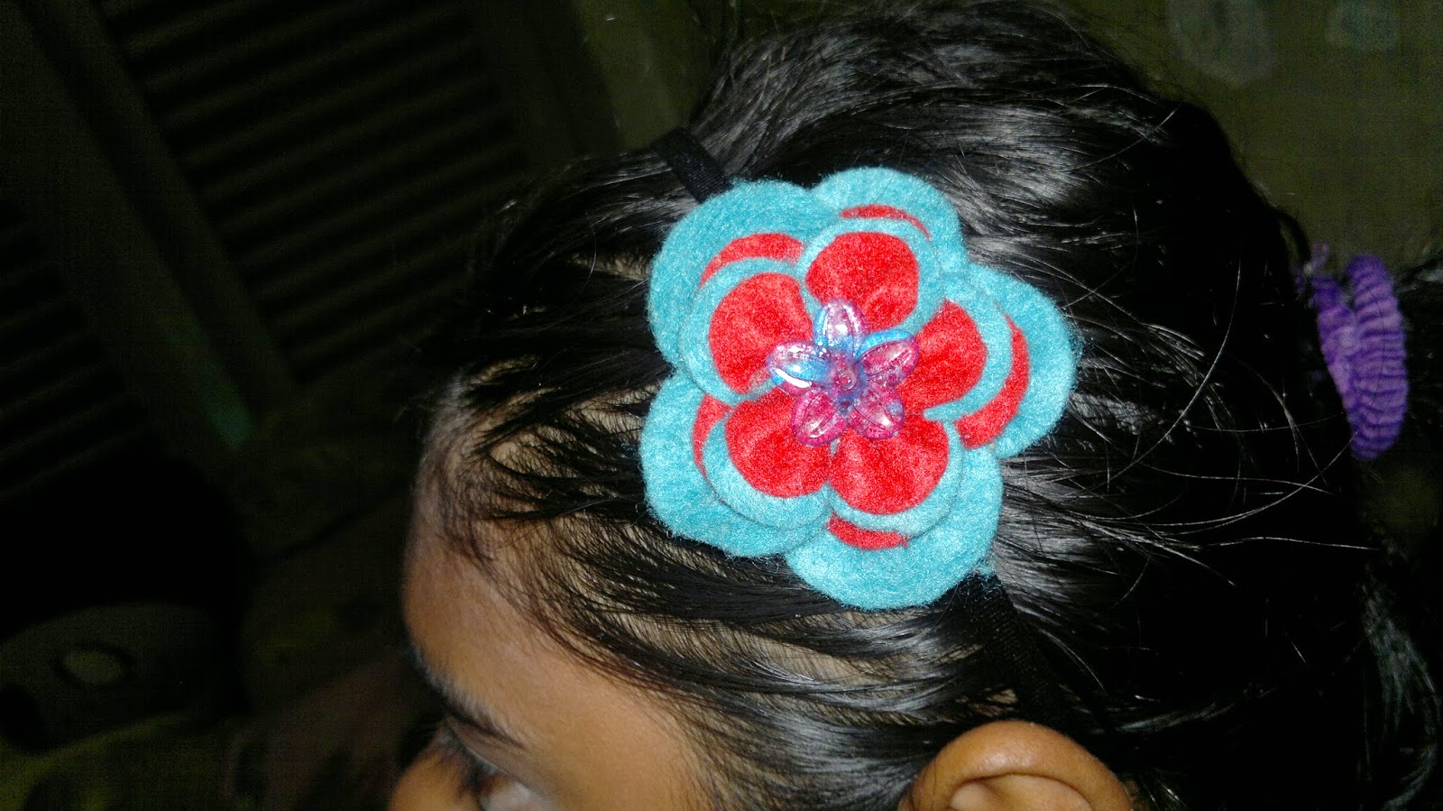 ~duniaAnita74~: DIY~buat Bunga untuk cekak rambut anak~10/6/14~