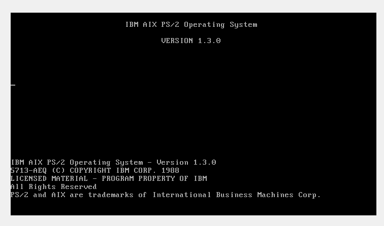 Running Aix X86 On Laptop Ibm Aix Ps 2 1 3 For Intel I386 In Virtual