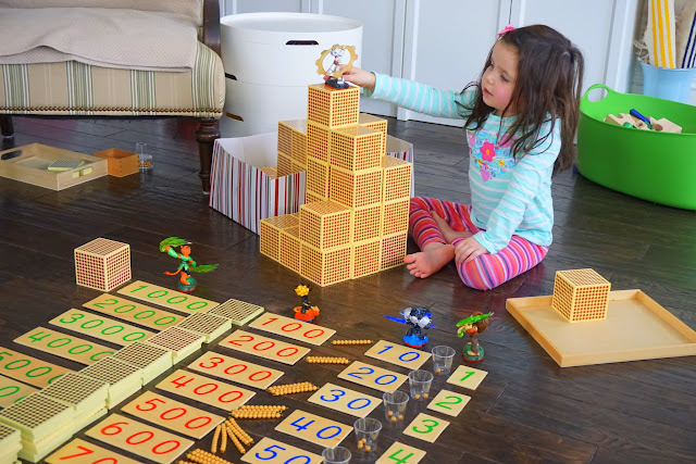 The 45 Layout, Montessori Math At Home - "Making Montessori Ours"