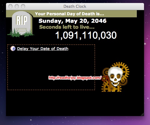 Read for Joy: The Death Clock（死亡時鐘）網站