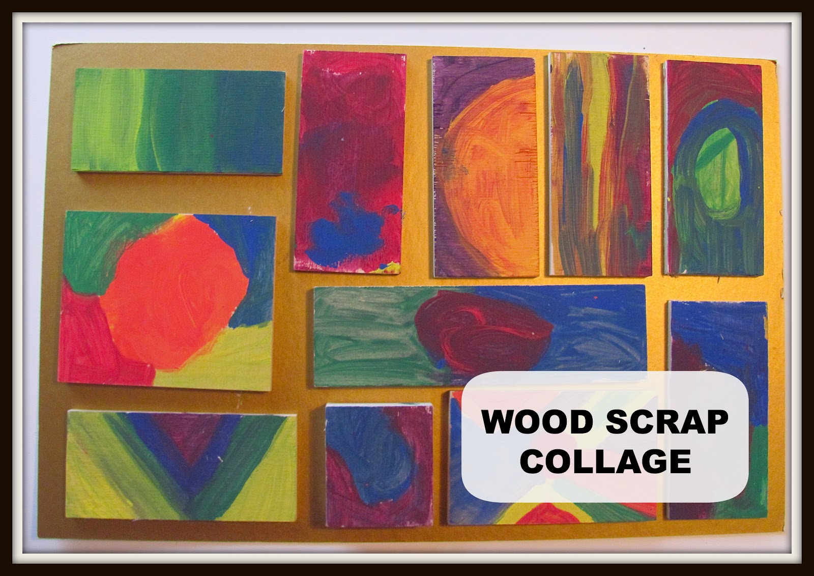 The Chocolate Muffin Tree: Wood Scrap Collage