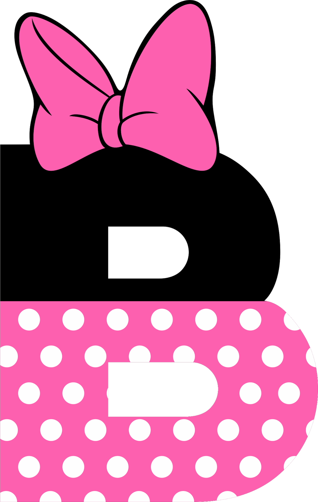 Precioso Alfabeto Tipo Minnie Rosa. - Oh my Alfabetos!