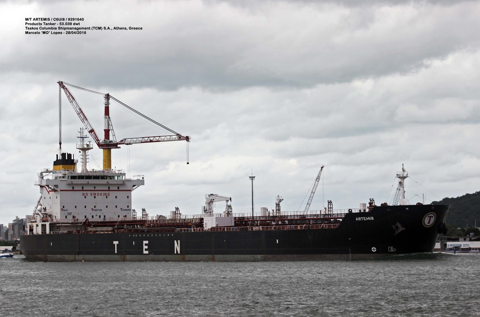 Santos Shiplovers: M/T Artemis / C6UI8 - Tsakos Columbia Shipmanagement ...