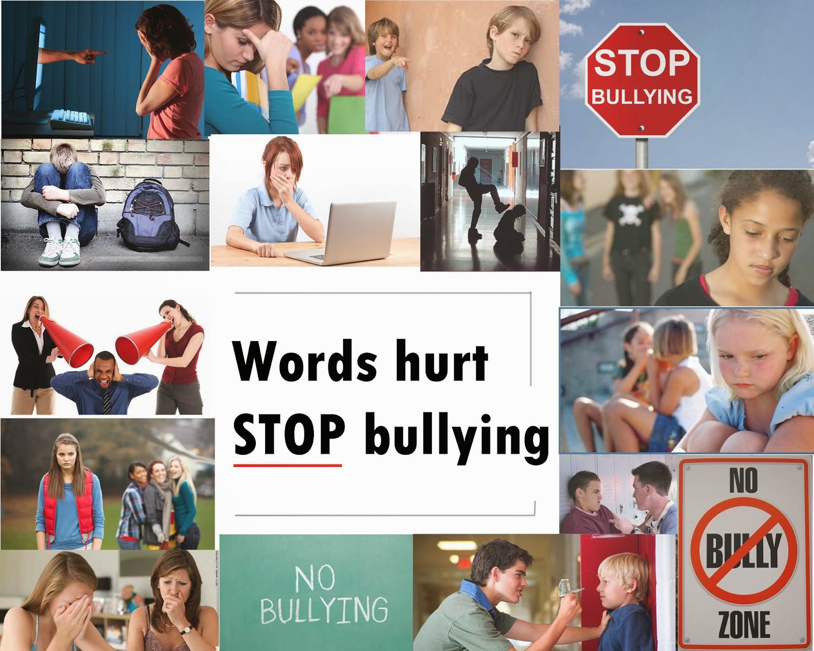 Noor's Blog: Stop Bullying Collage