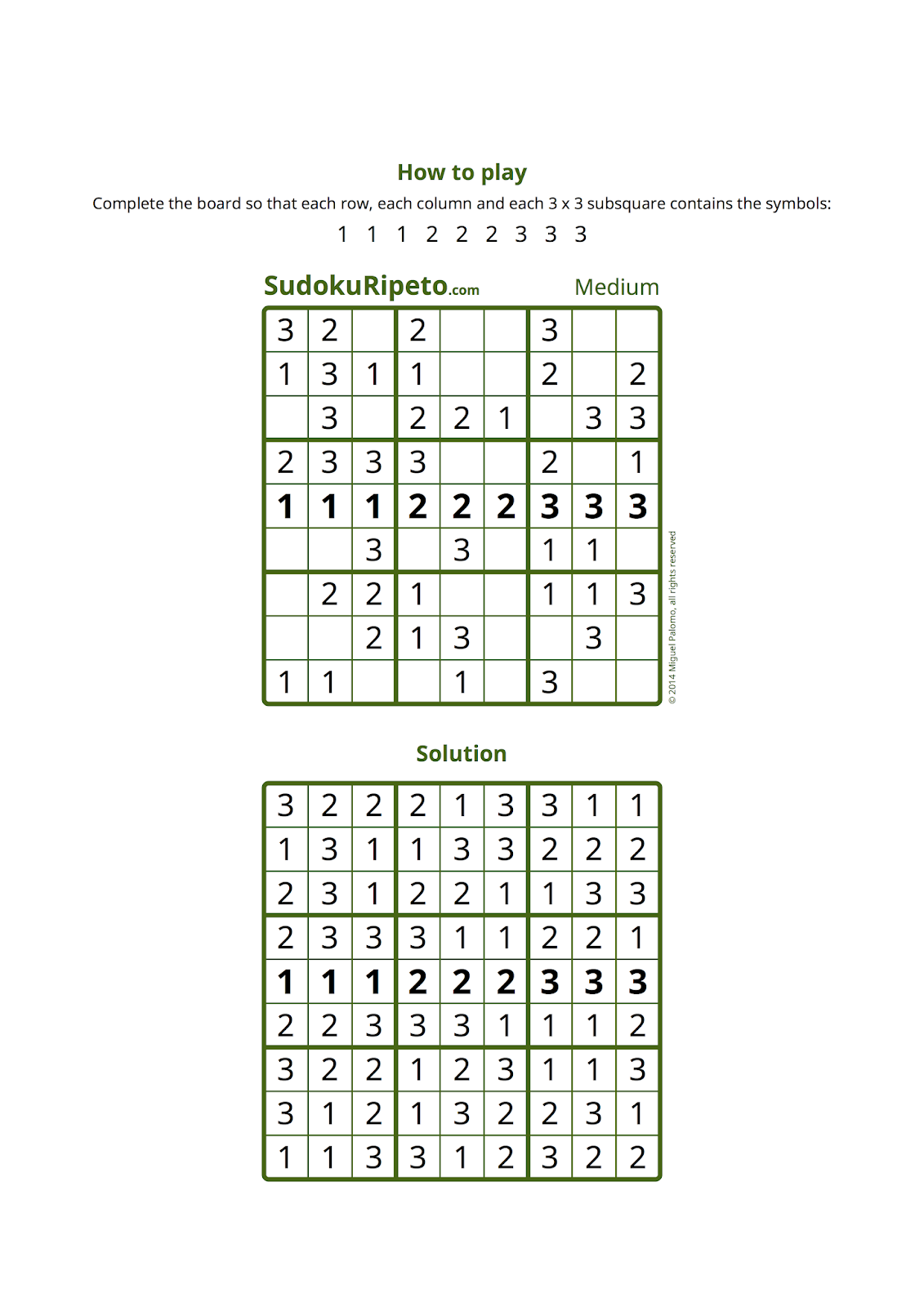 Sudoku Ripeto · Custom Sudoku