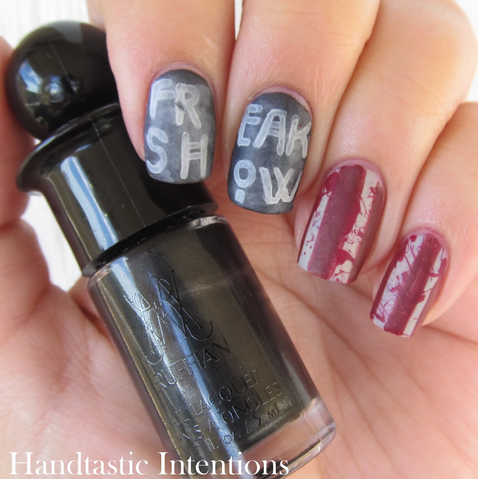 Handtastic Intentions: American Horror Story Freak Show Nail Art