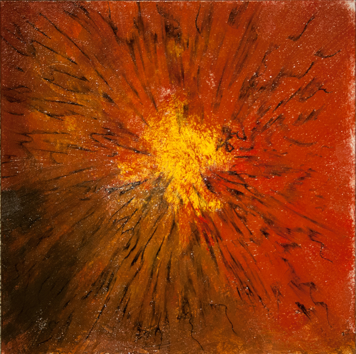 Gravity Painting: Gravity Painting #6: A Study in Materials and Colors