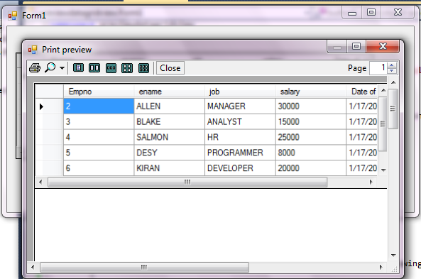 Dot Net Island: Print Preview of Datagridview in Window Forms||Print ...