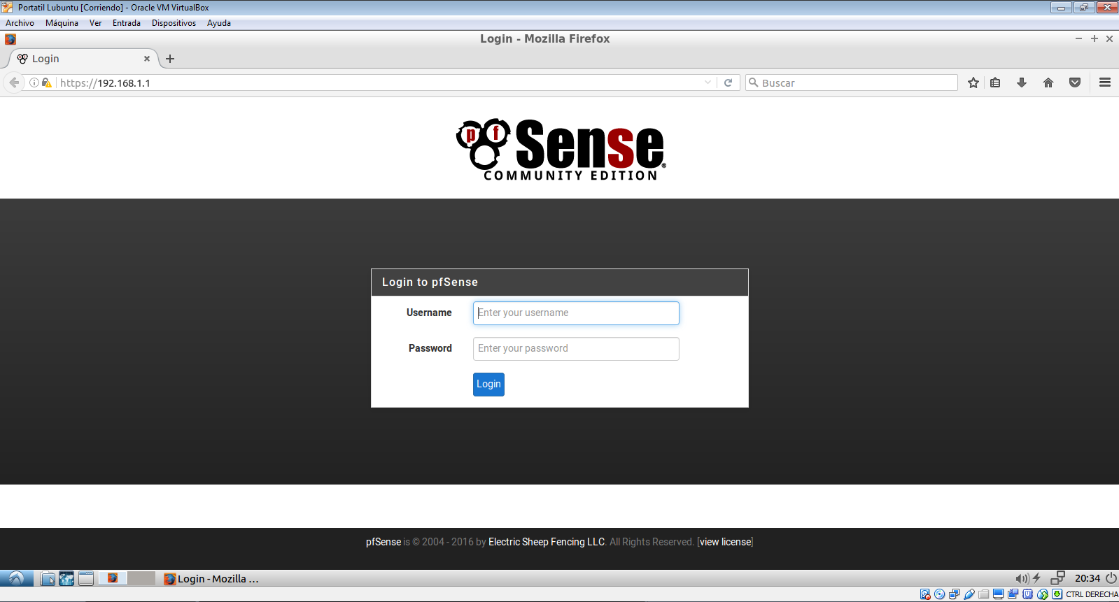 Servicios de red e internet: pfSense | Primeras configuraciones con la interfaz web