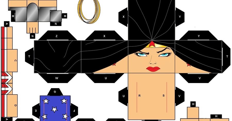Wonder Woman: Free Printable Cube Box. - Oh My Fiesta! for Geeks