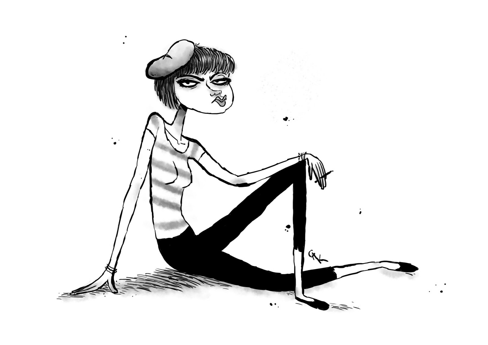 Craig Knowles Design and Animation: Ronald Searle style Beatnik