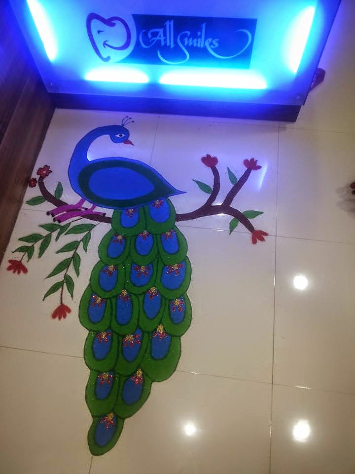 Peacock Rangoli Designs