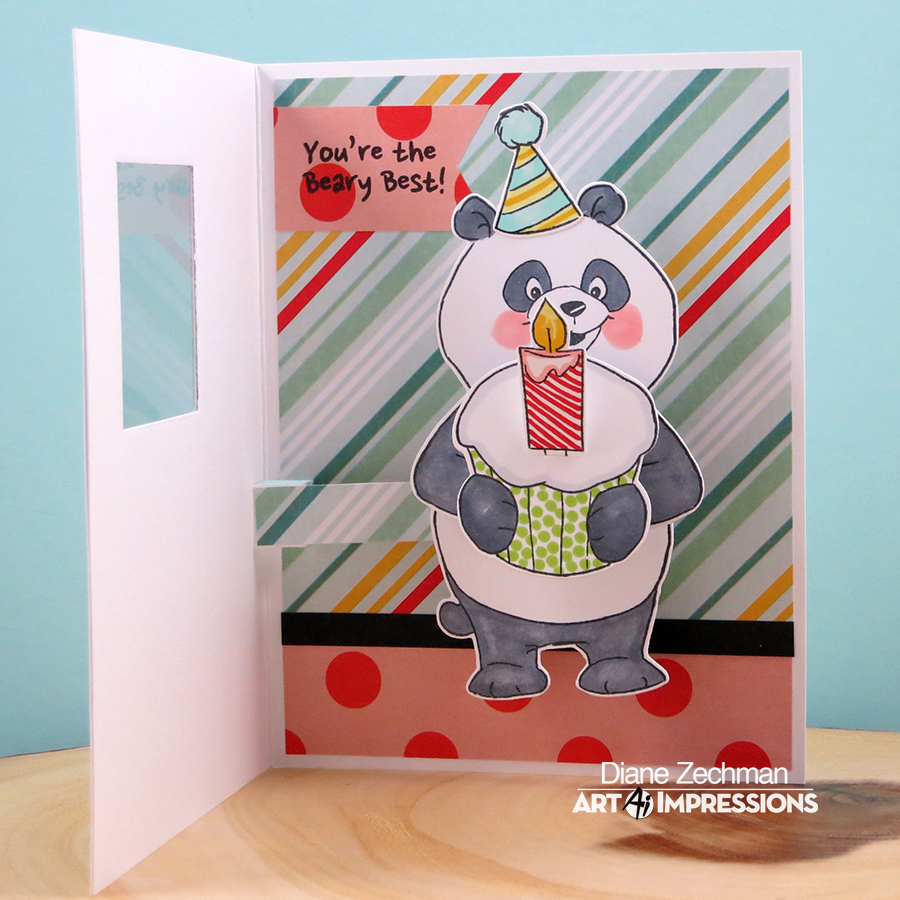 Art Impressions Blog: NEW PopCards! Plus, Challenge 208 Dots and Stripes!
