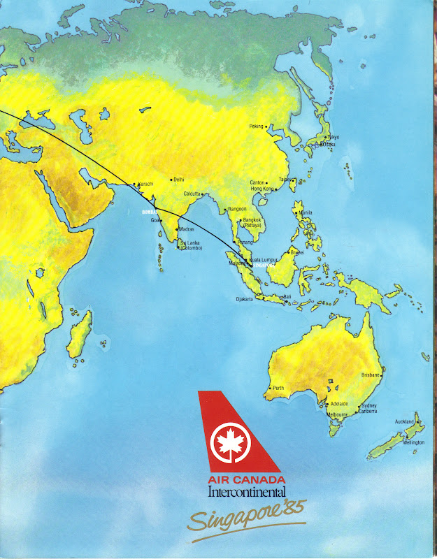 Airlines Past & Present: Air Canada Intercontinental Brochures Mid 1980's