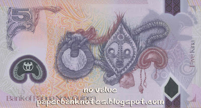 world polymer: Papua New Guinea - 5 Kina Polymer Note 2016 Print