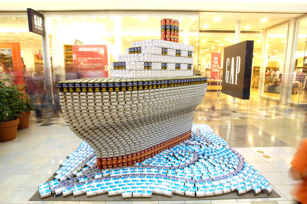 If It's Hip, It's Here (Archives): Canstruction - Food Can Sculptures ...