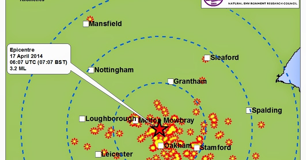 Sciency Thoughts: Magnitude 3.2 Earthquake in Rutland, England.