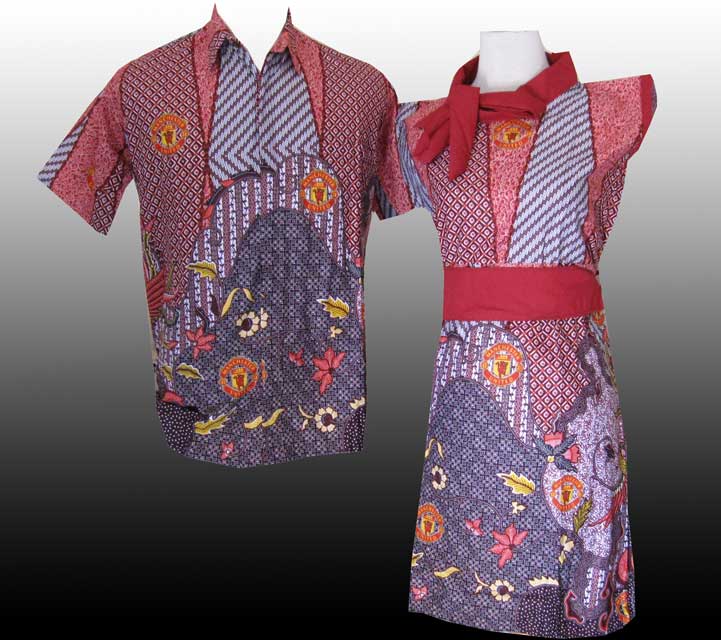 Baju Batik Bola Sarimbit Couple MU | Toko Batik Online