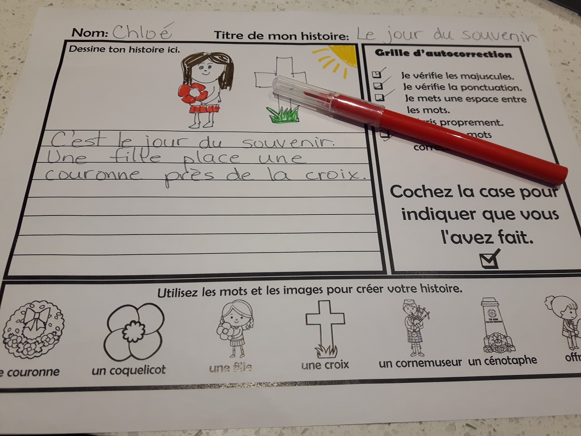 la classe de caro.: Écriture créative – 2 fiches d'écriture Thème: Jour ...