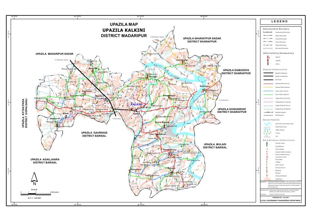 Mouza & Land Use Maps of Kalkini Upazila, Madaripur, Bangladesh ...