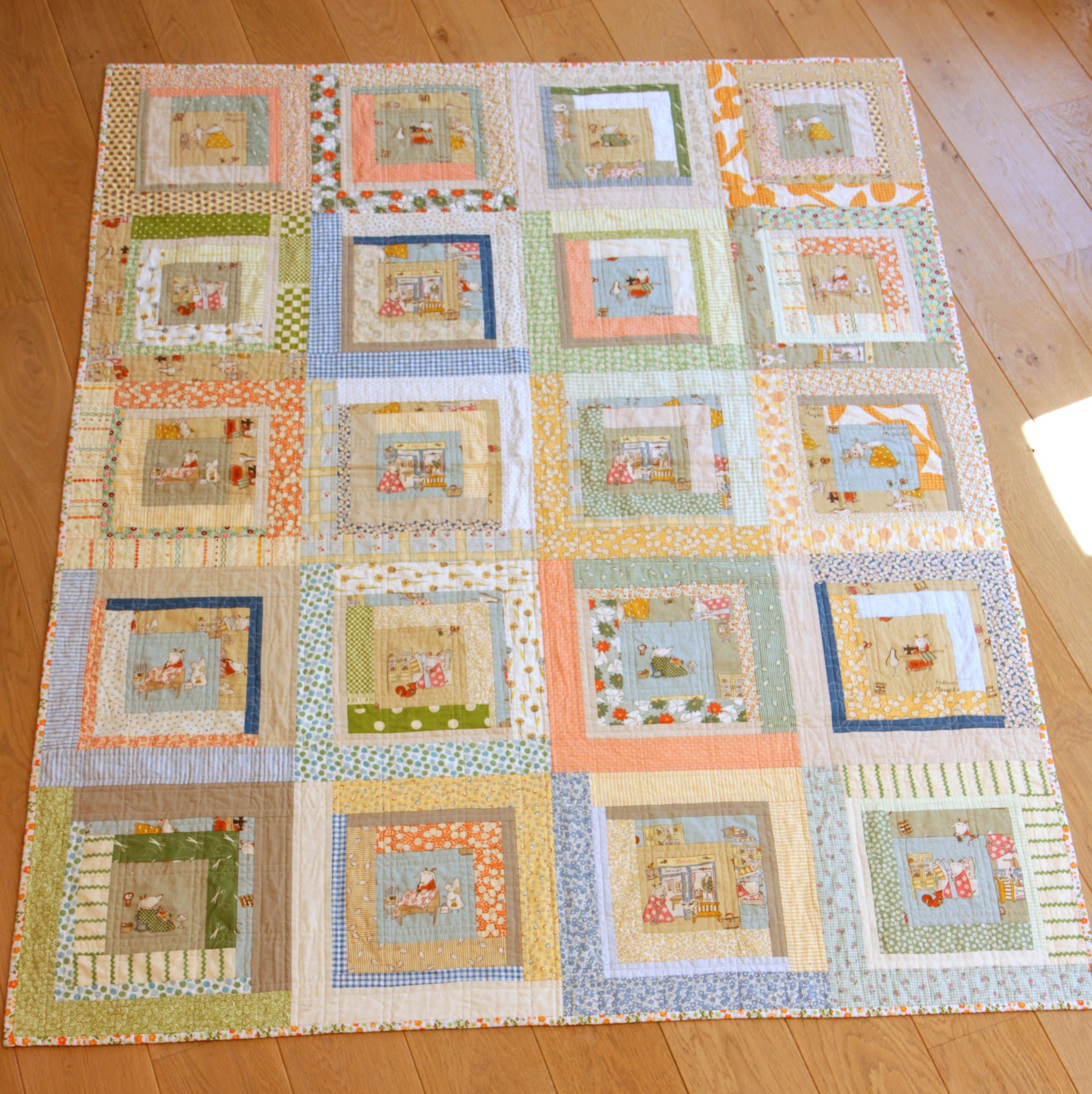 Quilt Story: Sewing goats quilt finish from Patchwork in Paris...