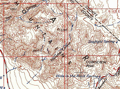 Looking For Detachment: Titus Canyon Road: A Little History and a Few Maps